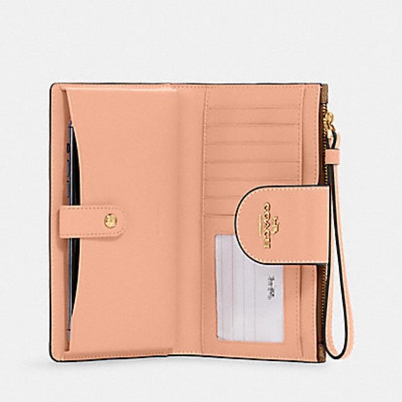 Coach | Bags | Coach Tech Phone Wallet In Colorblock Signature Canvas ...